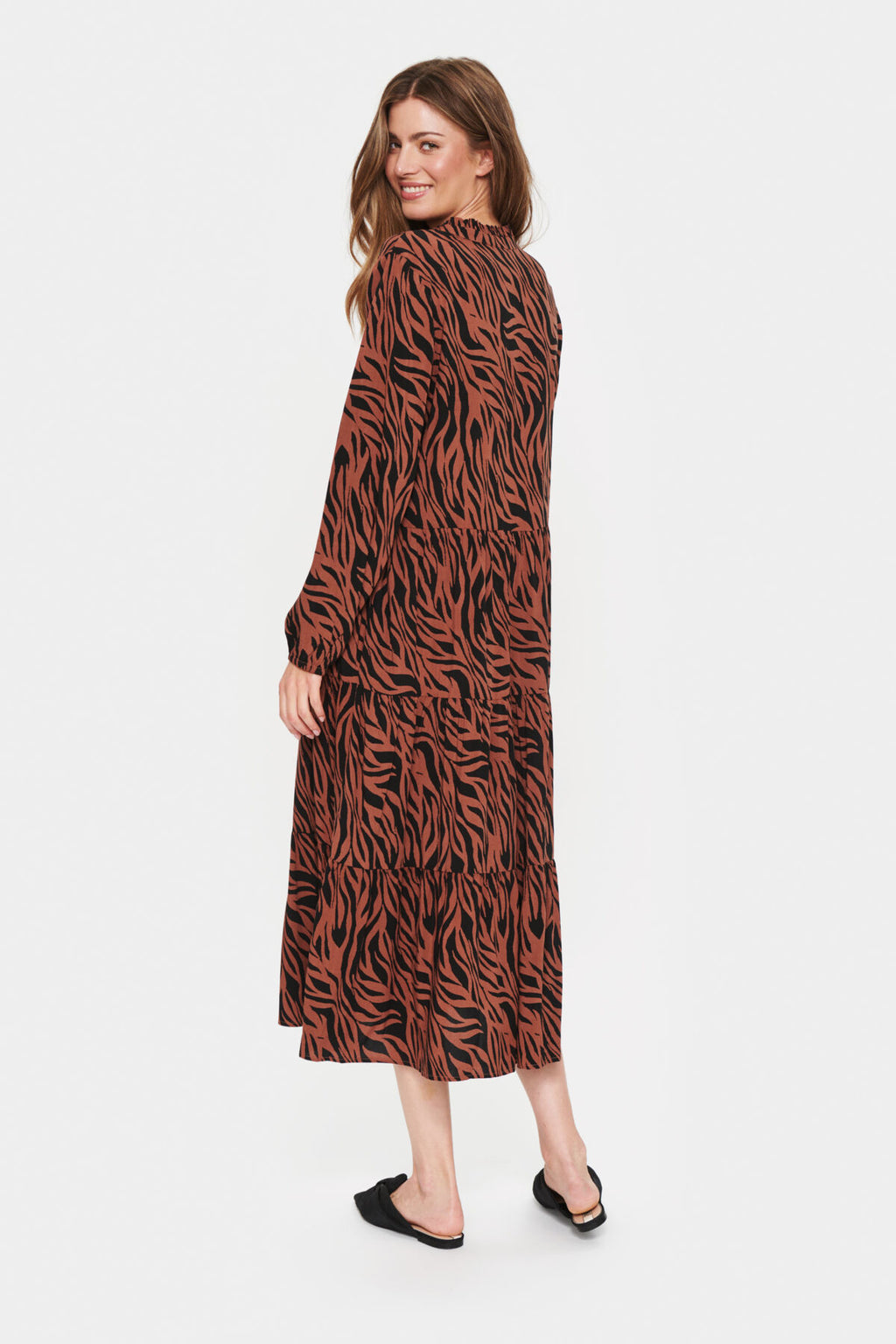 Kleid Eda Maxi in Black B. Zebra – SHILA